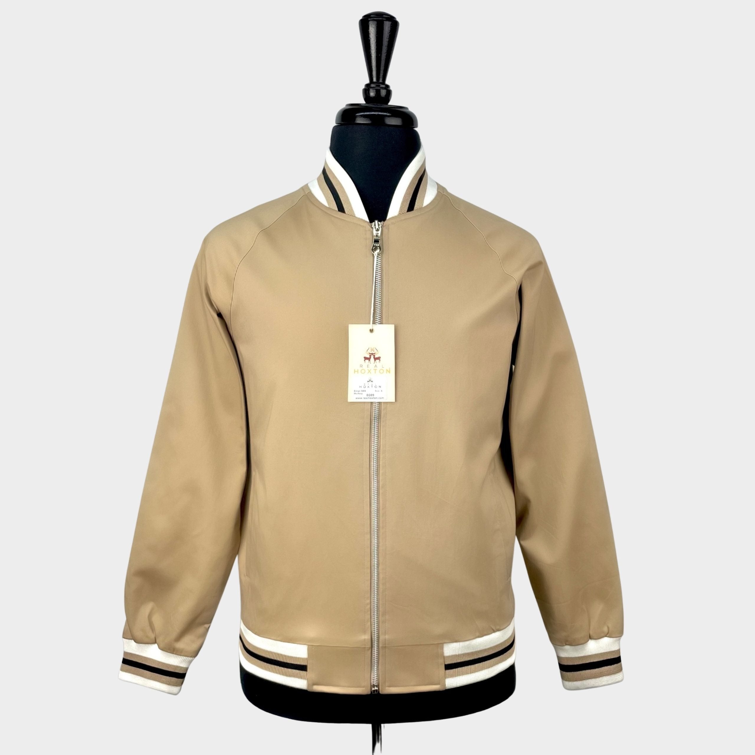 Monkey, Bomber Jacket from Real Hoxton, Beige – Mod One